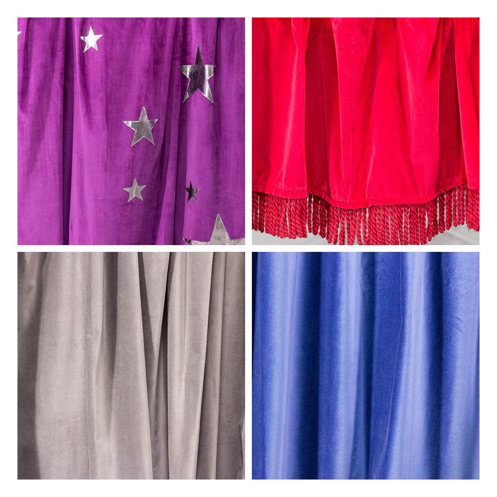 Velvet Drapes Available To Hire | Presentation Design Services